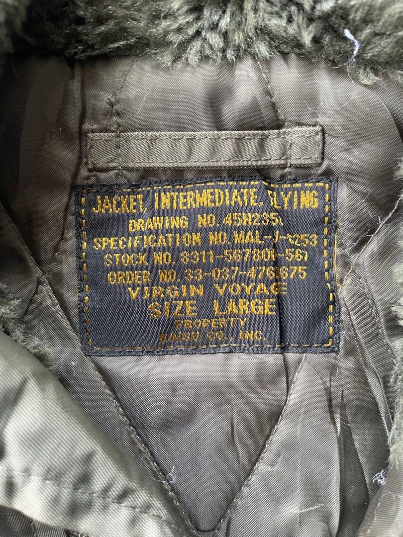 Batsu Type N-3A Flight Jacket, Men's Fashion, Coats, Jackets and ...