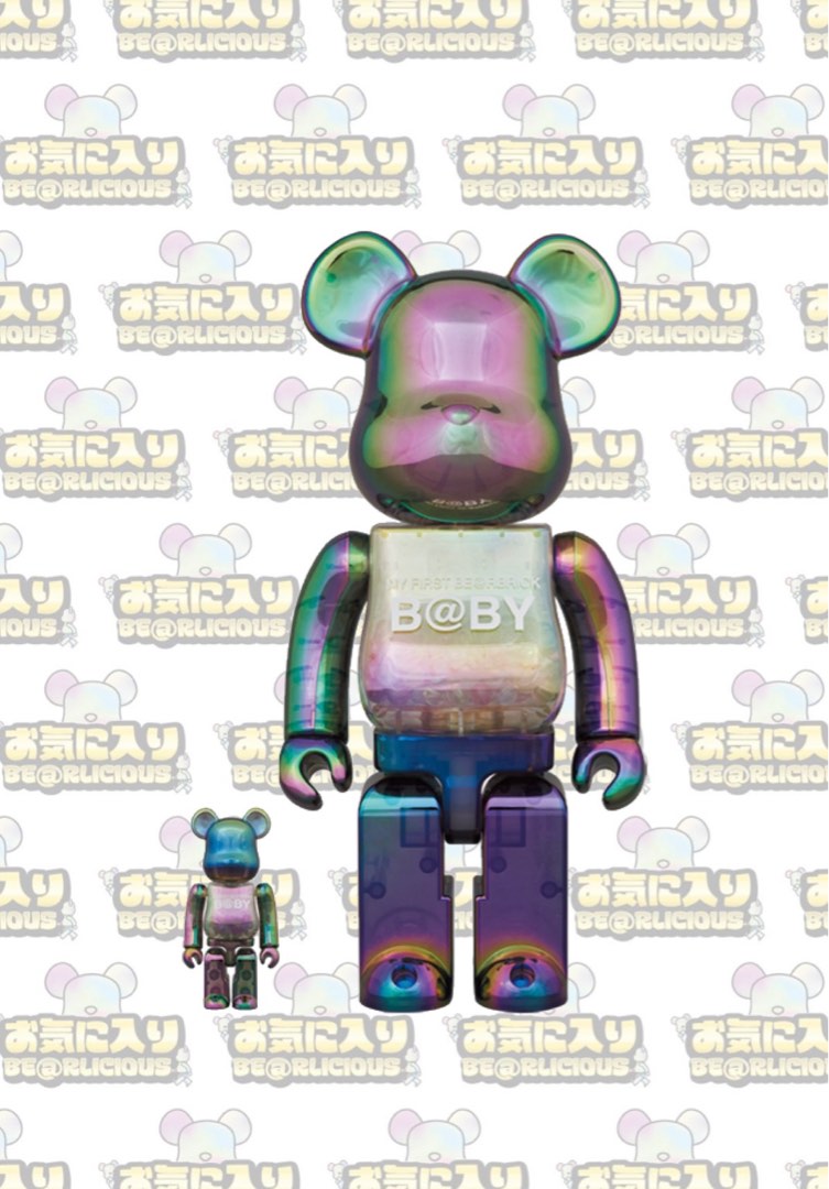 Bearbrick My First Bearbrick Baby Clear Black Chrome Ver. 100%+400% ...