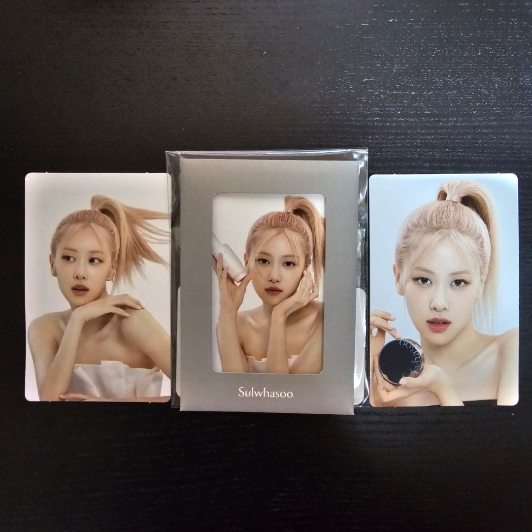 Blackpink Rosé Sulwhasoo Photocards, Hobbies & Toys, Memorabilia & Collectibles, K-Wave on Carousell