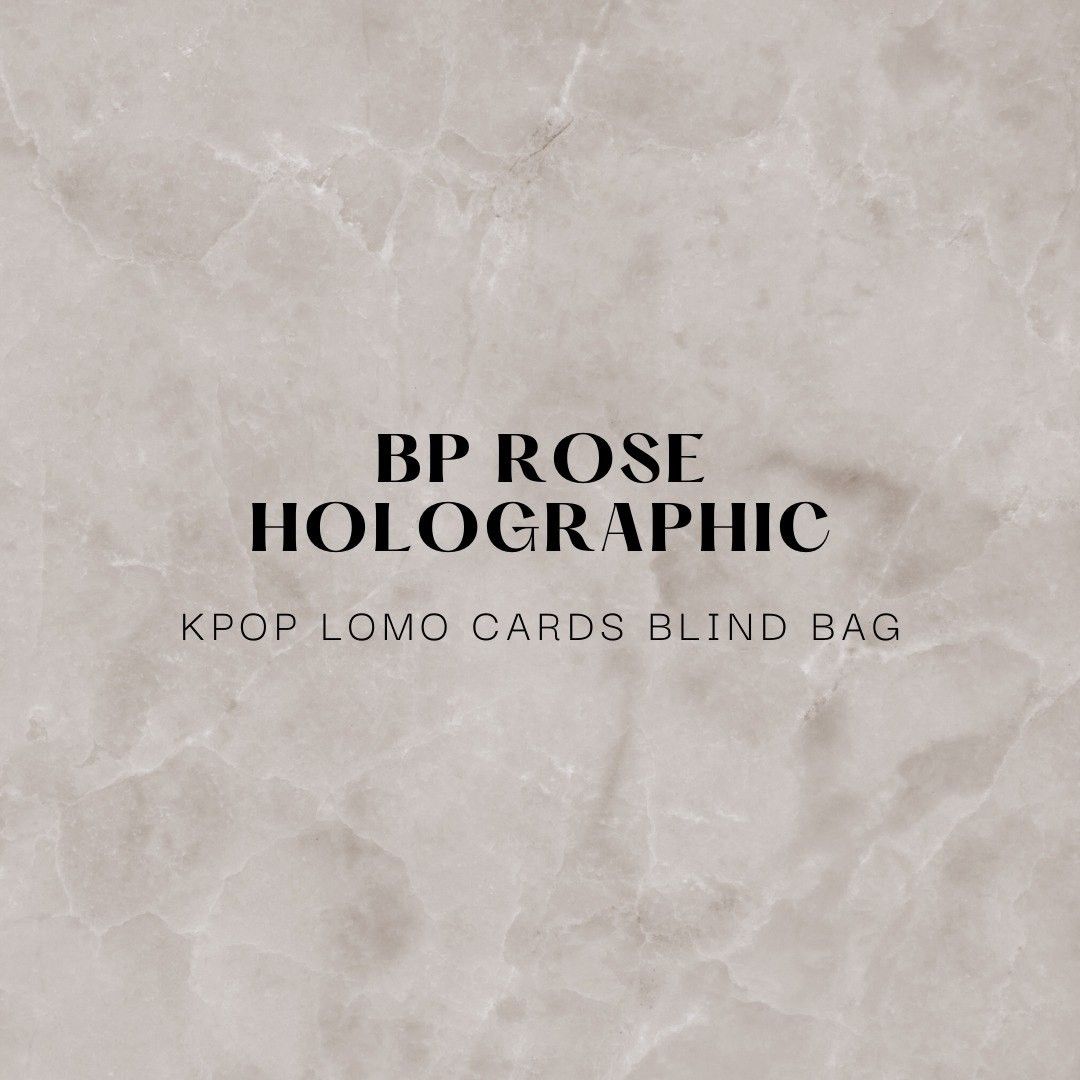 Blackpink Rose Holographic Lomo Card Blind Bag, Hobbies & Toys ...