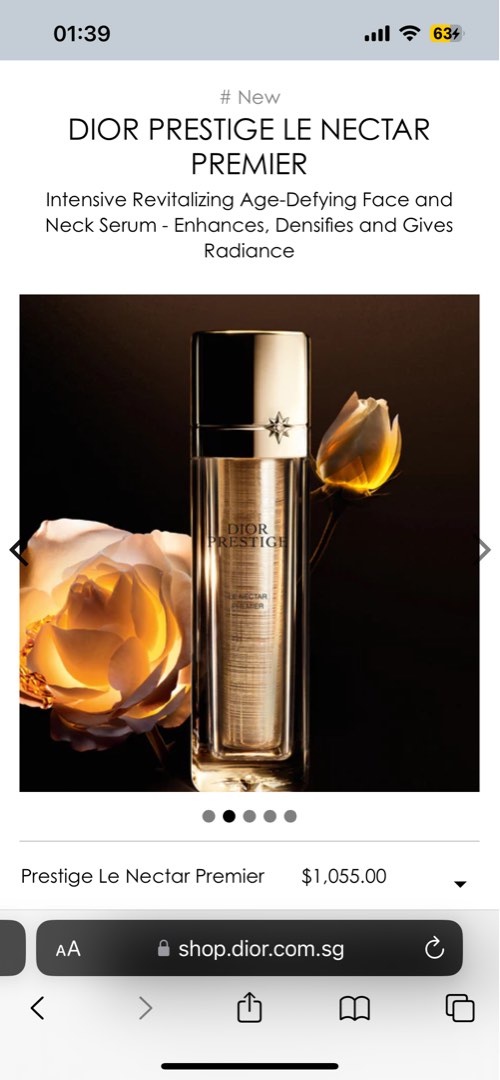 BNIB Dior Prestige Le Nectar Serum, Beauty & Personal Care, Face, Face Care Products on Carousell