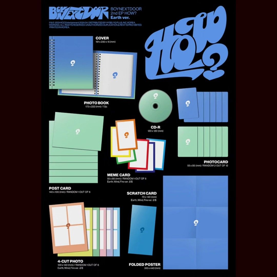BOYNEXTDOOR - EP Album Vol. 2 [HOW?], Hobbies & Toys, Collectibles ...