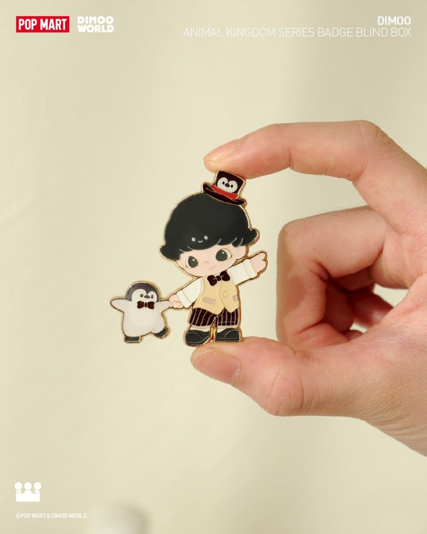 [BRAND NEW! POPMART] POPMART DIMOO ANIMAL KINGDOM BADGE SERIES FULL SET ...