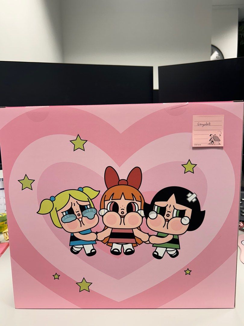 (BrandNew) Popmart CRYBABY × Powerpuff Girls Series-TV Set Luminous ...