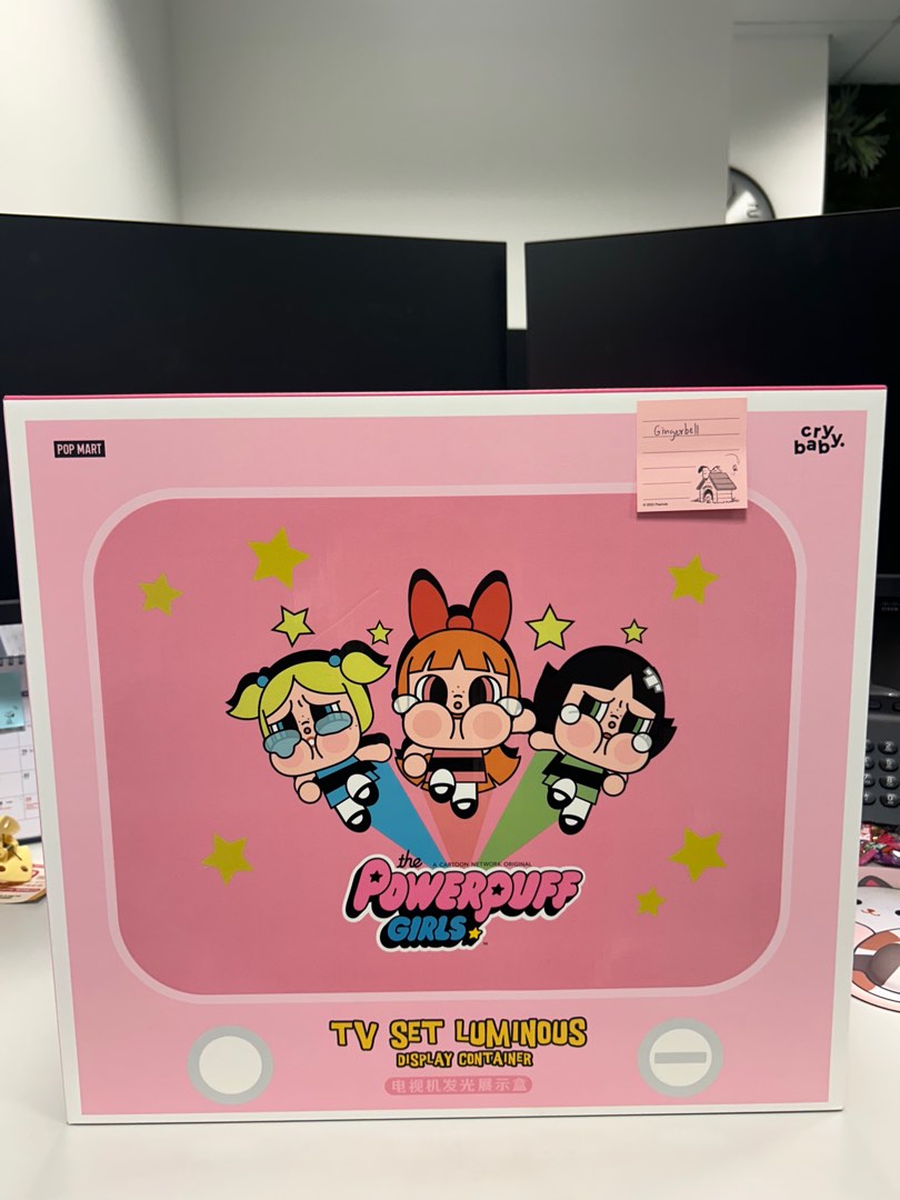(BrandNew) Popmart CRYBABY × Powerpuff Girls Series-TV Set Luminous ...