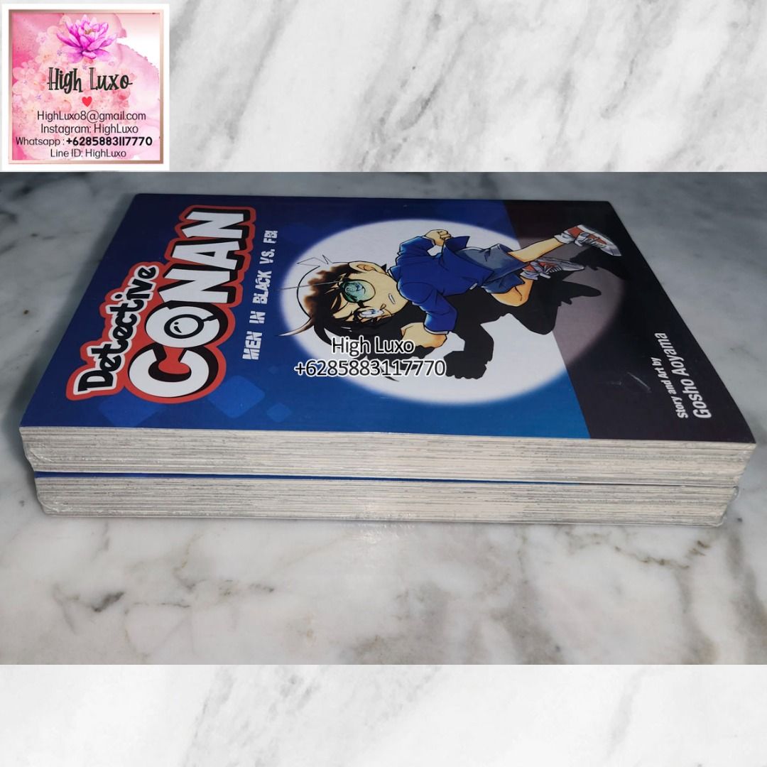Buku Komik Detective Conan Men In Black VS FBI English Comic Book Manga ...