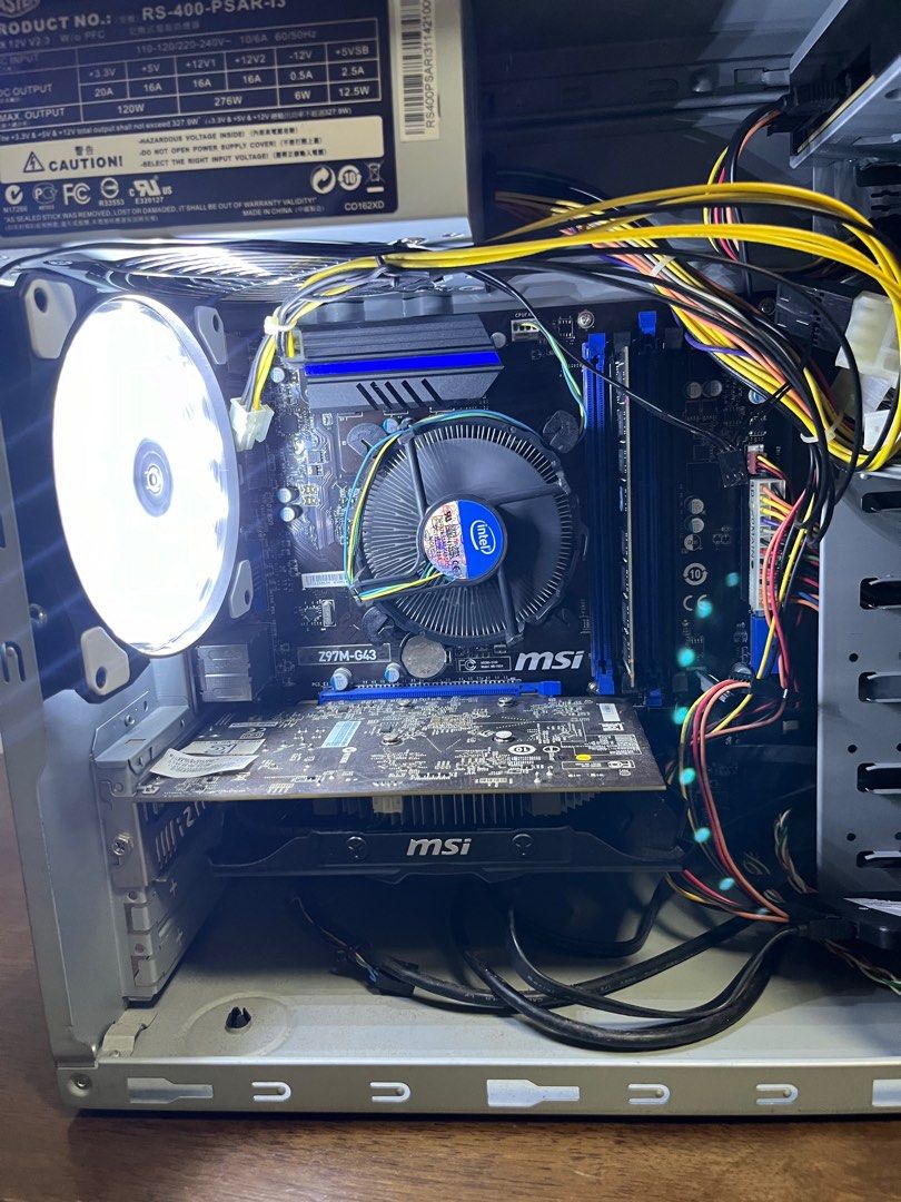 CHEAPEST I5 RGB GAMING PC DESKTOP BUDGET CPU I5 4690 8GB RAM 256GB SSD ...