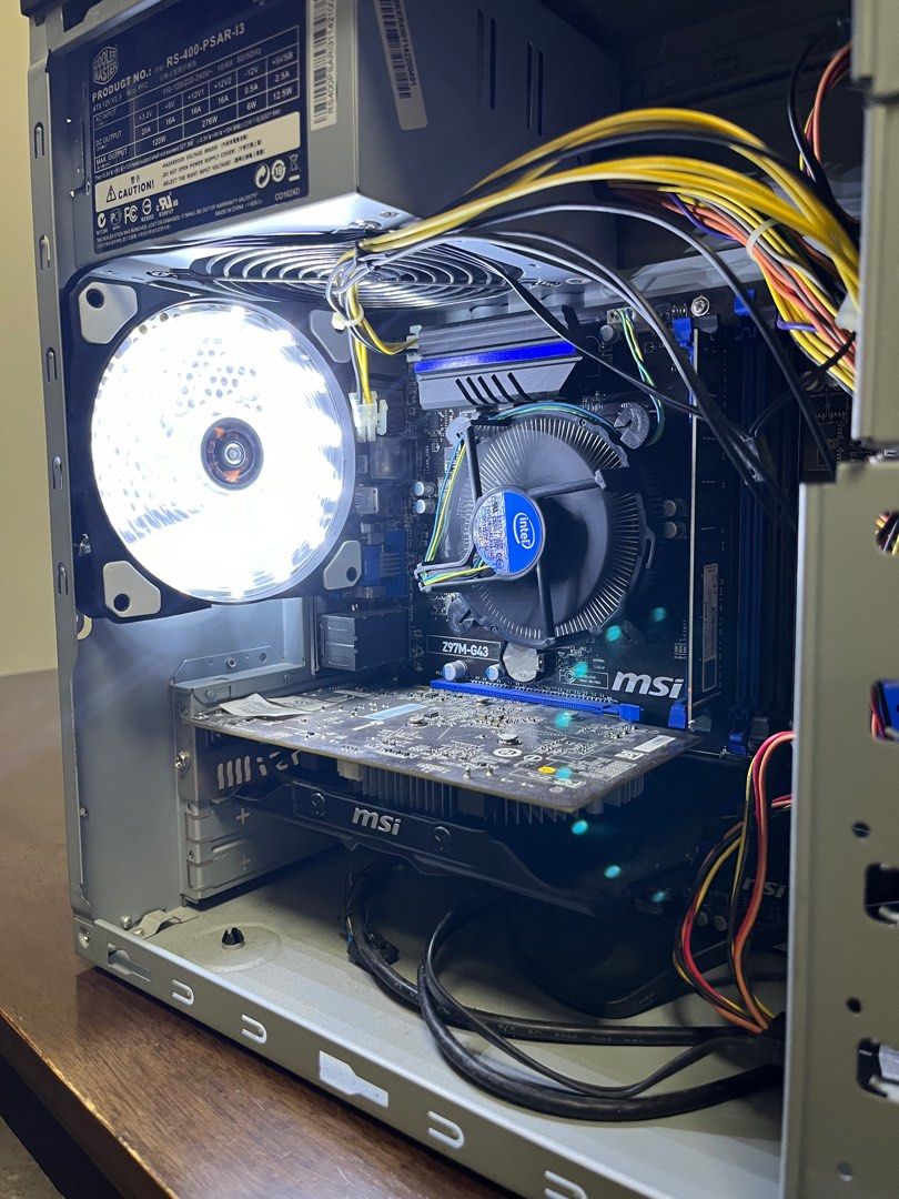 CHEAPEST I5 RGB GAMING PC DESKTOP BUDGET CPU I5 4690 8GB RAM 256GB SSD ...