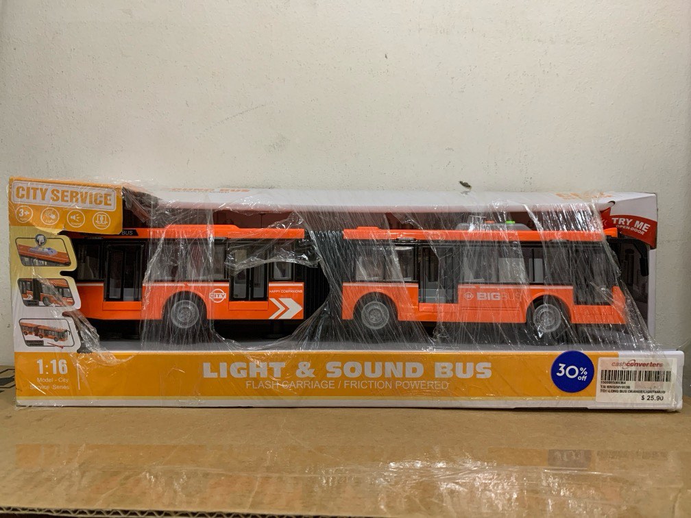 City service light & sound bus flash carriage / friction powered ...