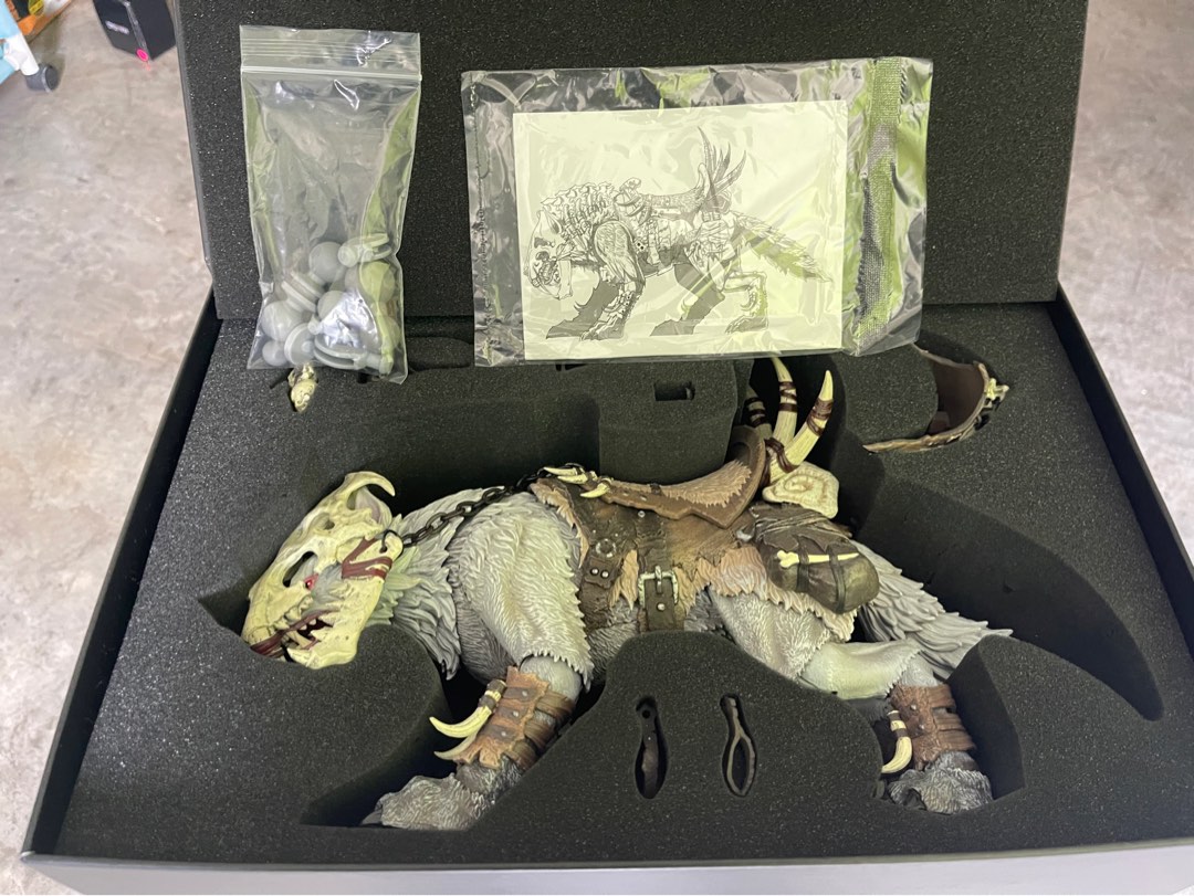 D20 studio white bone wolf, Hobbies & Toys, Toys & Games on Carousell