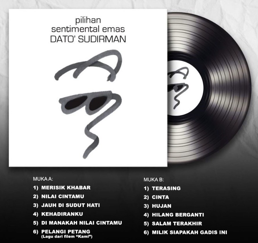 Dato' Sudirman - Pilihan Sentimental Emas (Piring Hitam Vinyl / LP ...