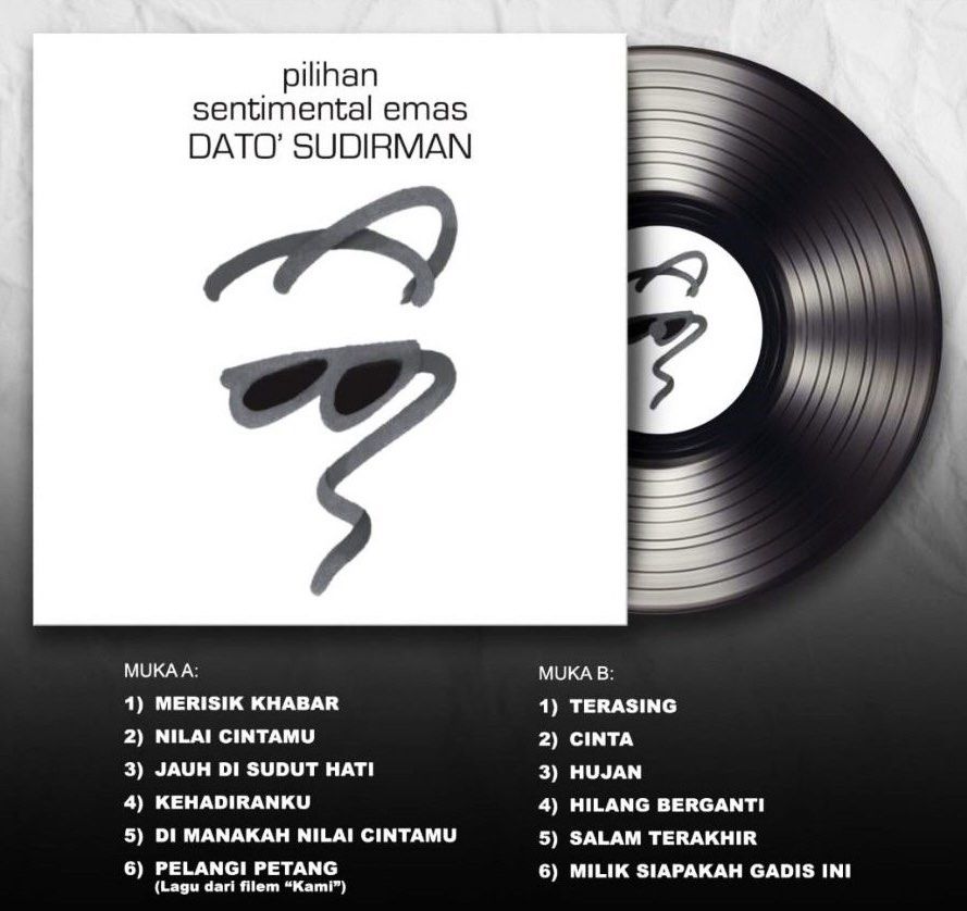 Dato' Sudirman - Pilihan Sentimental Emas (Piring Hitam Vinyl / LP ...