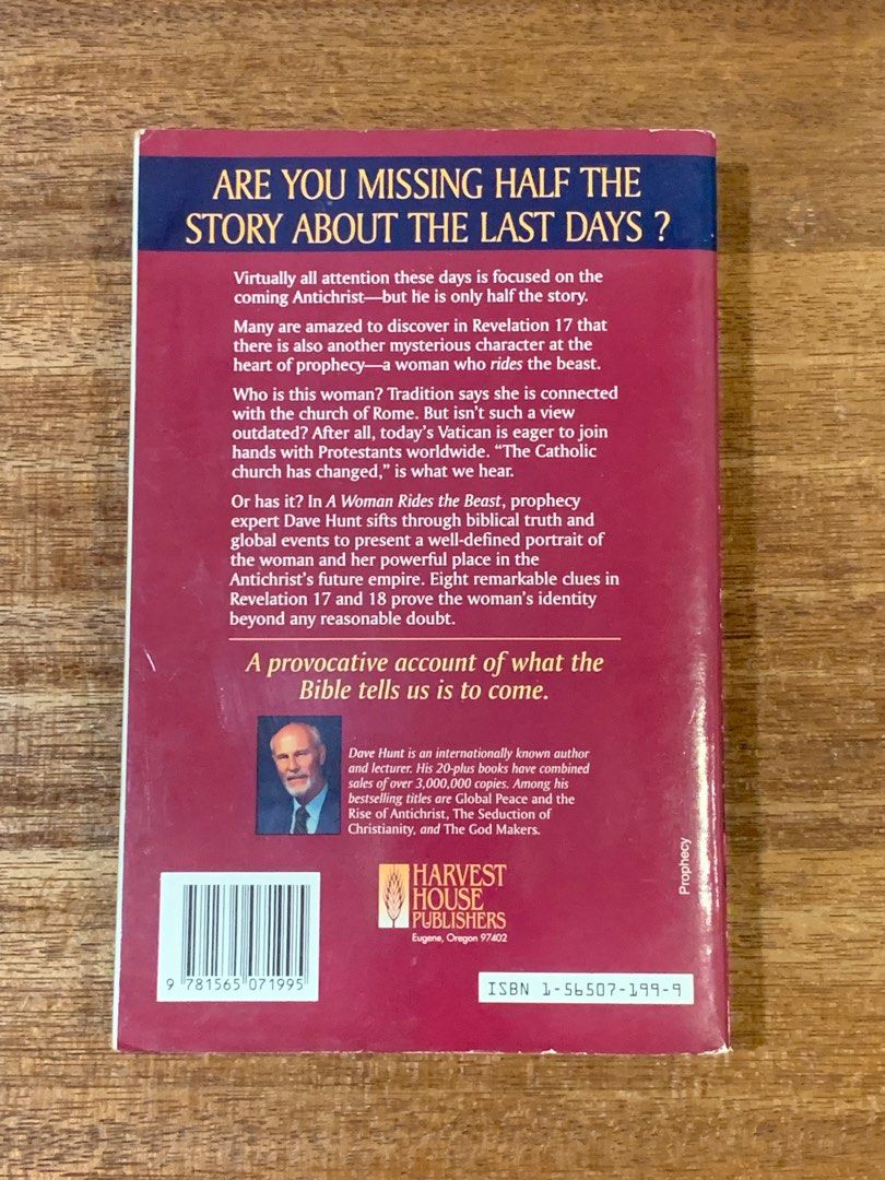 Dave Hunt ; A Woman Rides the Beast, Hobbies & Toys, Books & Magazines ...