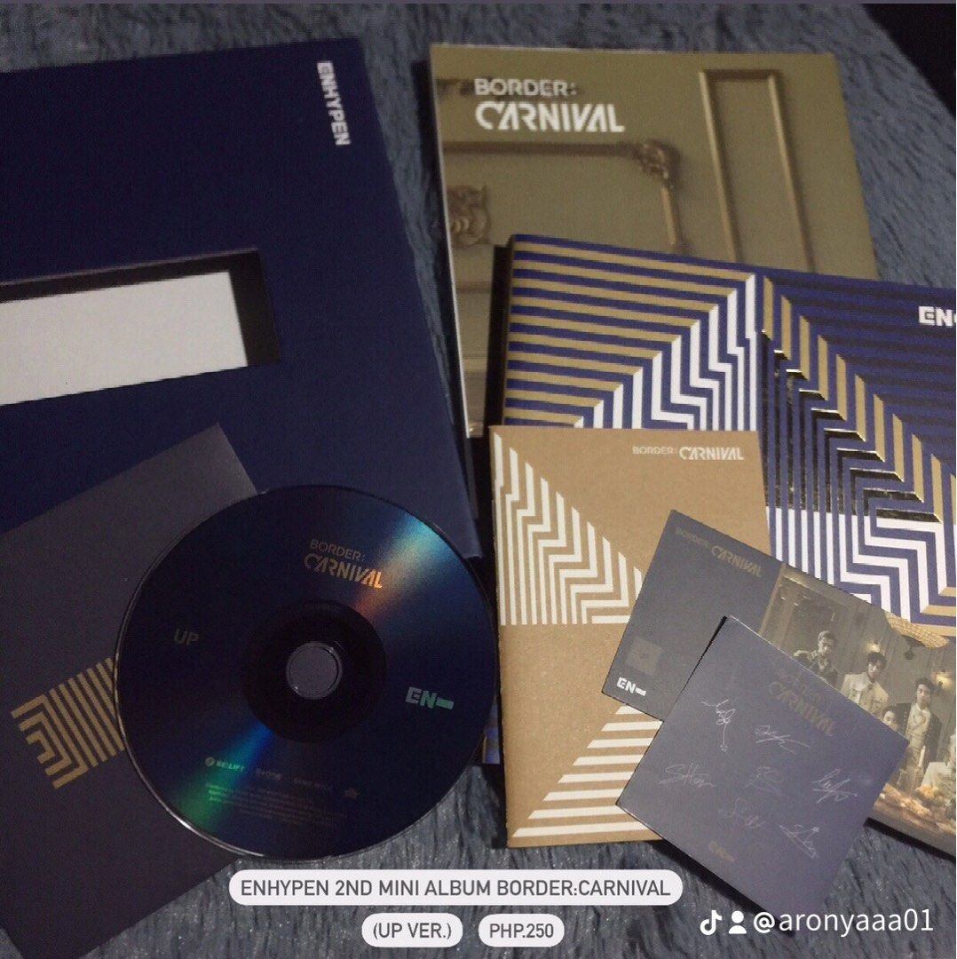 Enhypen Unsealed 2nd Mini Album Border:Carnival(Up Ver.), Hobbies ...