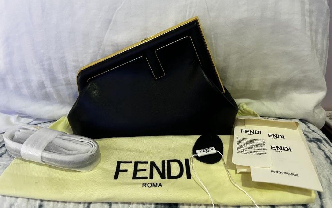 Fendi First Black, Luxury, Bags & Wallets on Carousell