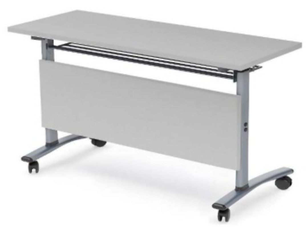 FOLDING TABLE with MODESTY ( OFFICE TABLE ), Furniture & Home Living ...