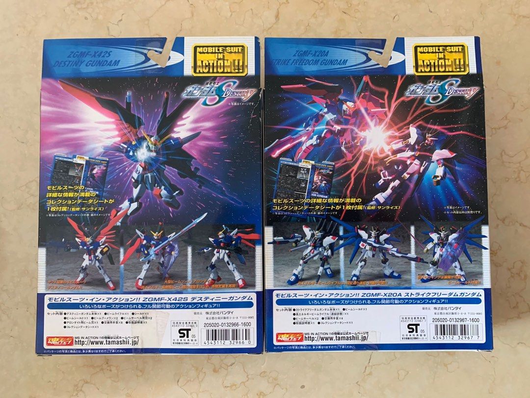高達 Gundam MIA 透色版 Strike Freedom Destiny , 興趣及遊戲, 玩具 & 遊戲類 - Carousell