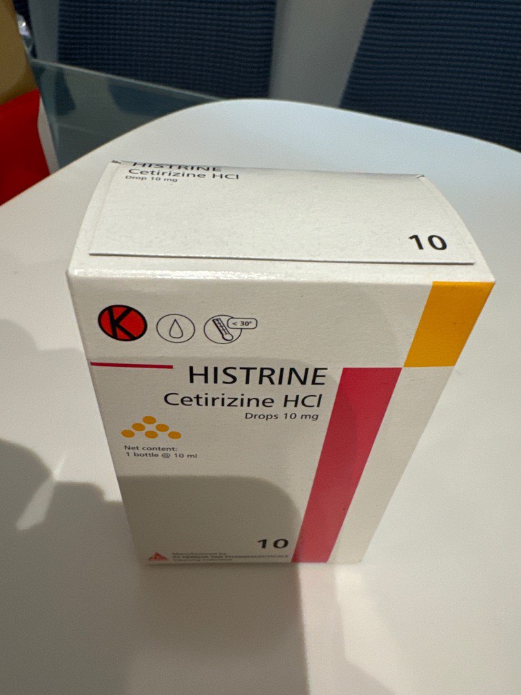 Histrine Cetrizine HCl Drops 10mg BARU SEGEL exp May 2025, Bayi & Anak ...