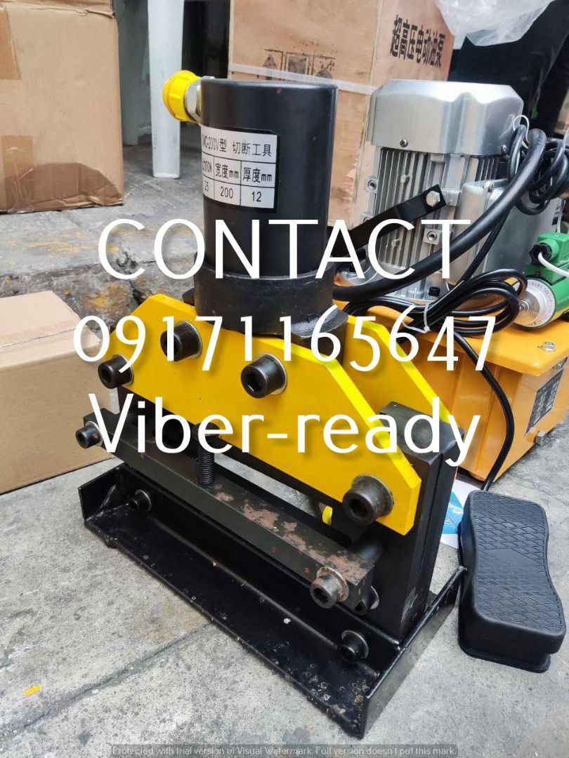 Hydaulic flat bar cutter, Commercial & Industrial, Industrial Equipment ...