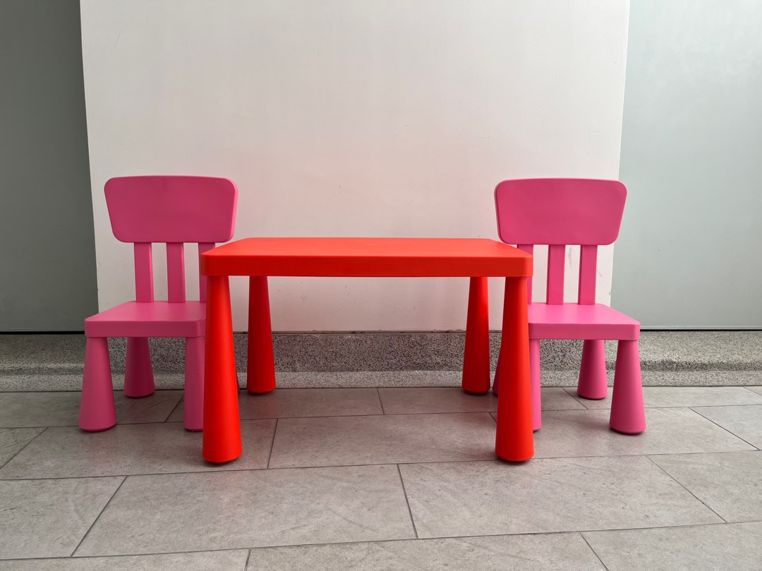 IKEA Mammut table and chair, Babies & Kids, Baby Nursery & Kids ...