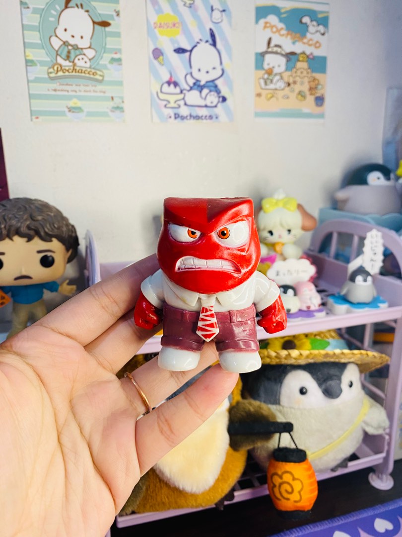 Inside Out's Anger figure, Hobbies & Toys, Toys & Games on Carousell