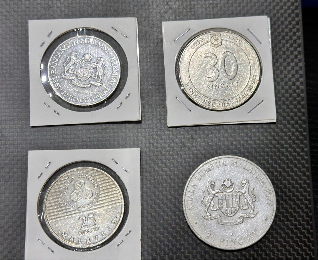 JJ94 - Malaysia Commemorative Silver Coins RM20, RM25 & RM30, Hobbies ...