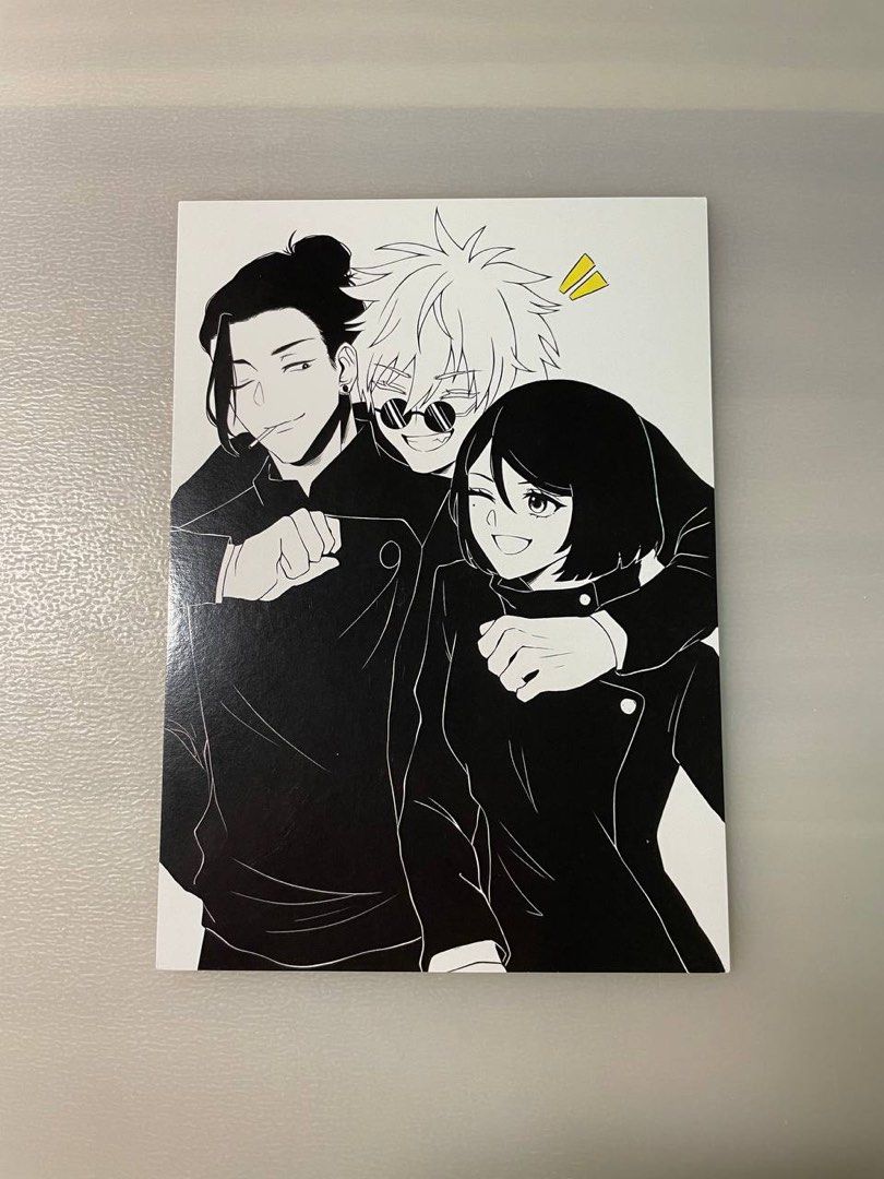 Jujutsu Kaisen Gojo/Geto/Shoko Fanart postcard, Hobbies & Toys ...