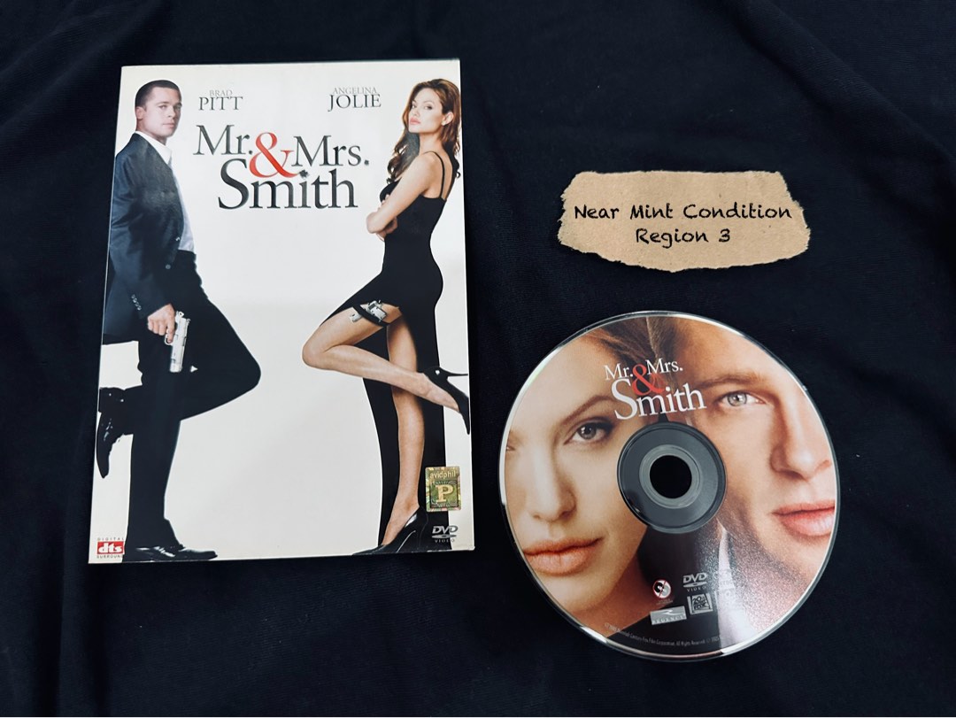 Mr & Mrs Smith DVD Movie Original DVD Movies DVDs Movie For Sale Foreign Films Hollywood ...