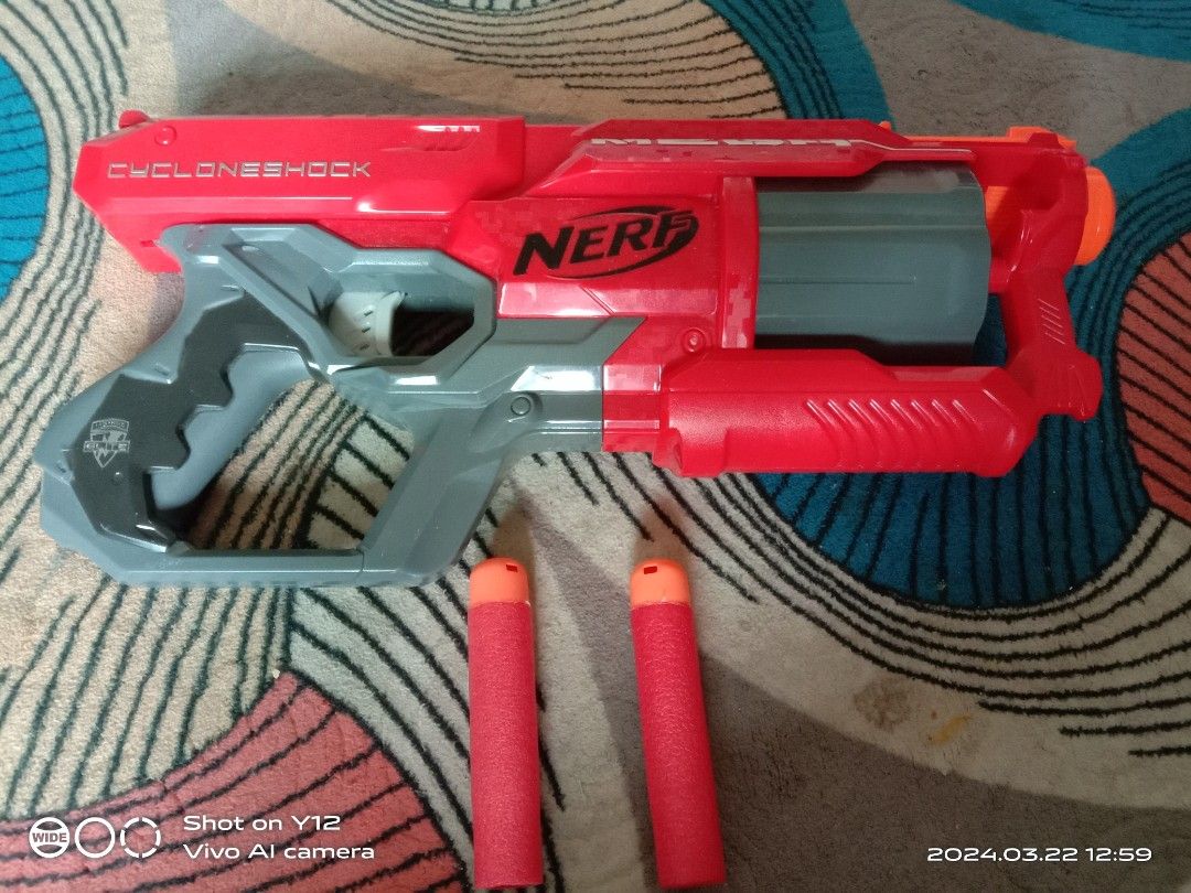 Nerf Mega Cycloneshock, Hobbies & Toys, Toys & Games on Carousell