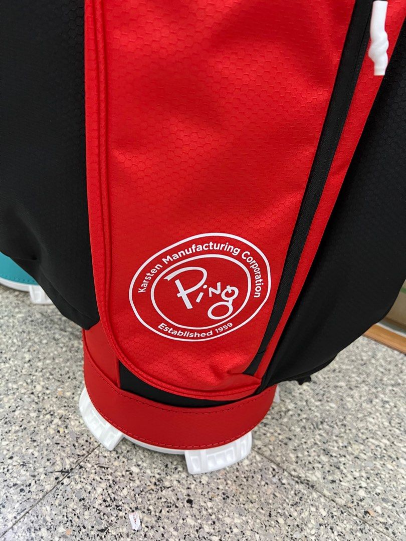 NEW PING Japan Exclusive CB-P225 Cart Bag [Red/ Brown/ Tiffany Blue ...