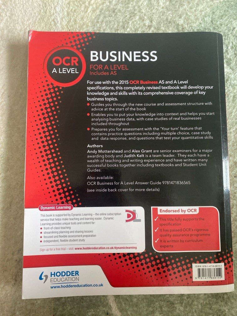 OCR a level business, 其他, 其他 - Carousell