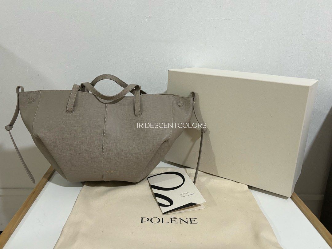 ON HAND Brand New Polene CYME MINI Camel & Taupe, Luxury, Bags & Wallets on Carousell