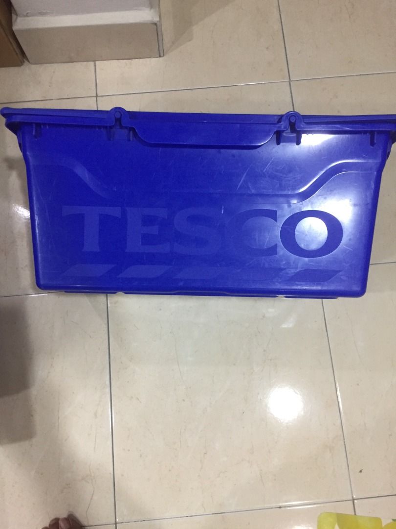 Plastic shopping boxes, Tesco brand, Furniture & Home Living, Home ...
