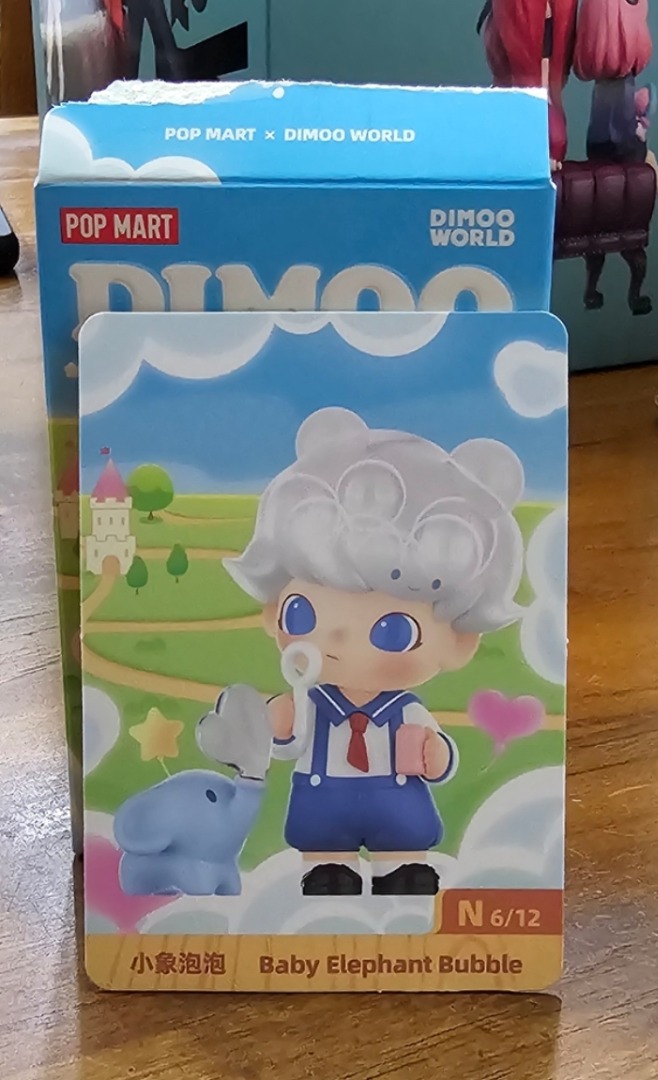 Popmart Dimoo Animal Kingdom, Baby Elephant Bubble, Hobbies & Toys ...