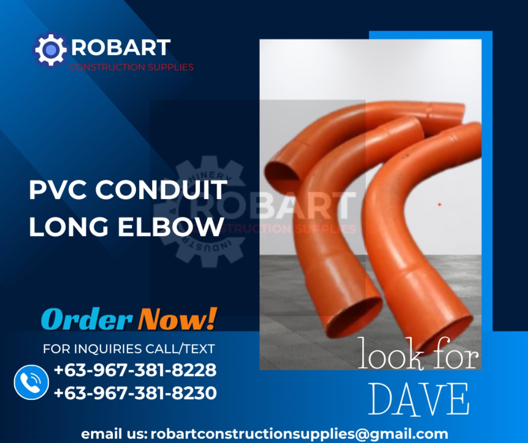 PVC CONDUIT LONG ELBOW, Commercial & Industrial, Construction Tools ...