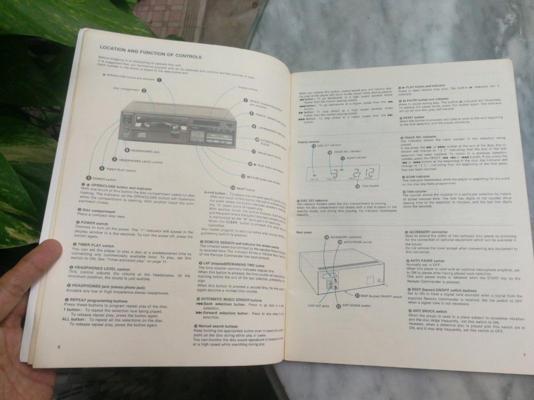 Rare Vintage 1982 SONY CDP-101 User Manual The 1st CD Player Ever ...