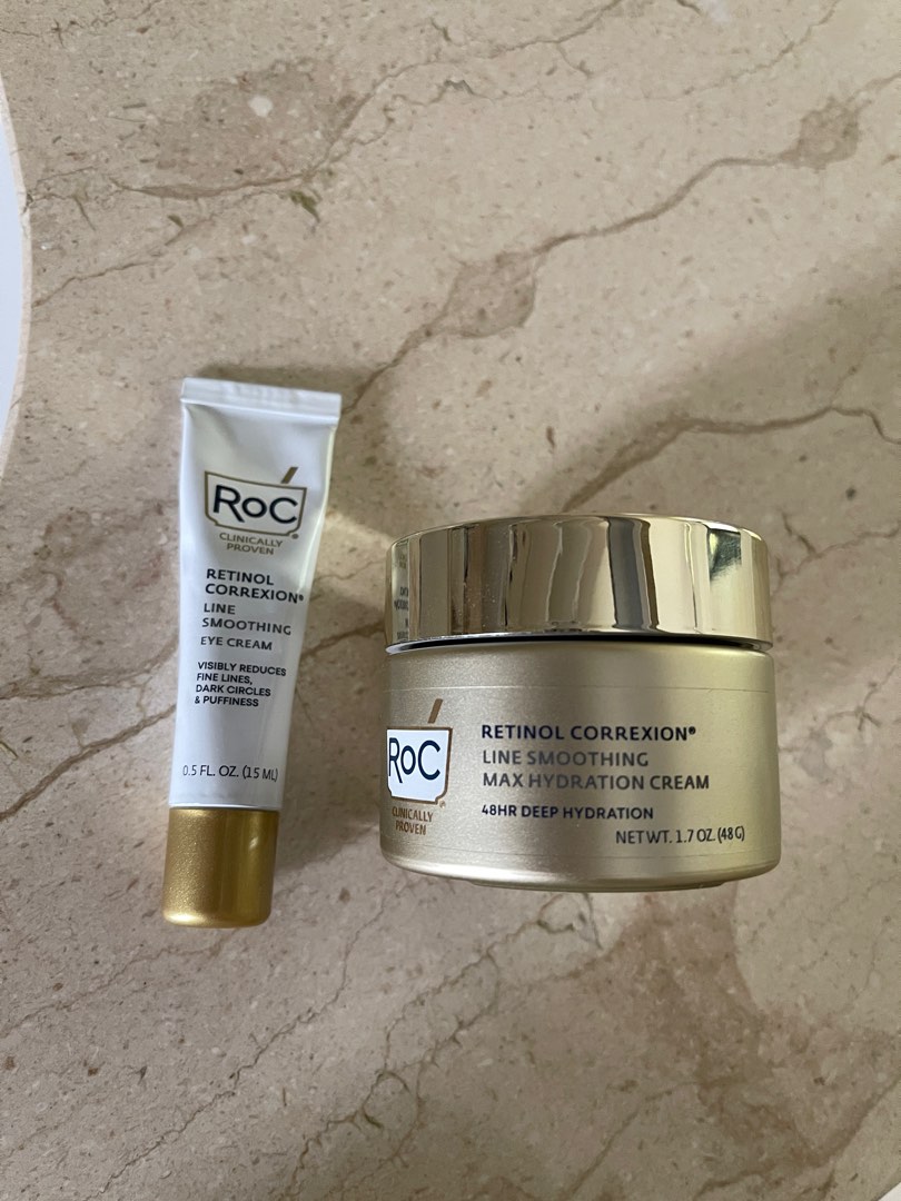 ROC Retinol Correxion Line Smoothing Max Hydration Cream & Line ...