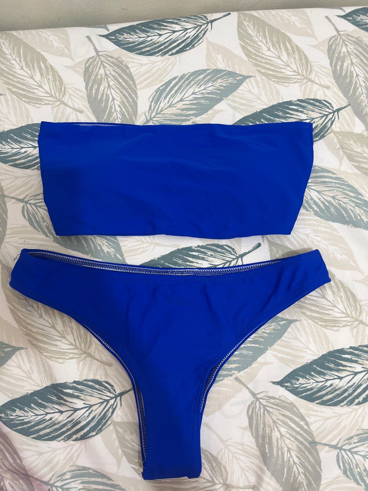 ROYAL BLUE SWIM SUIT TUBE, Women's Fashion, Swimwear, Bikinis ...