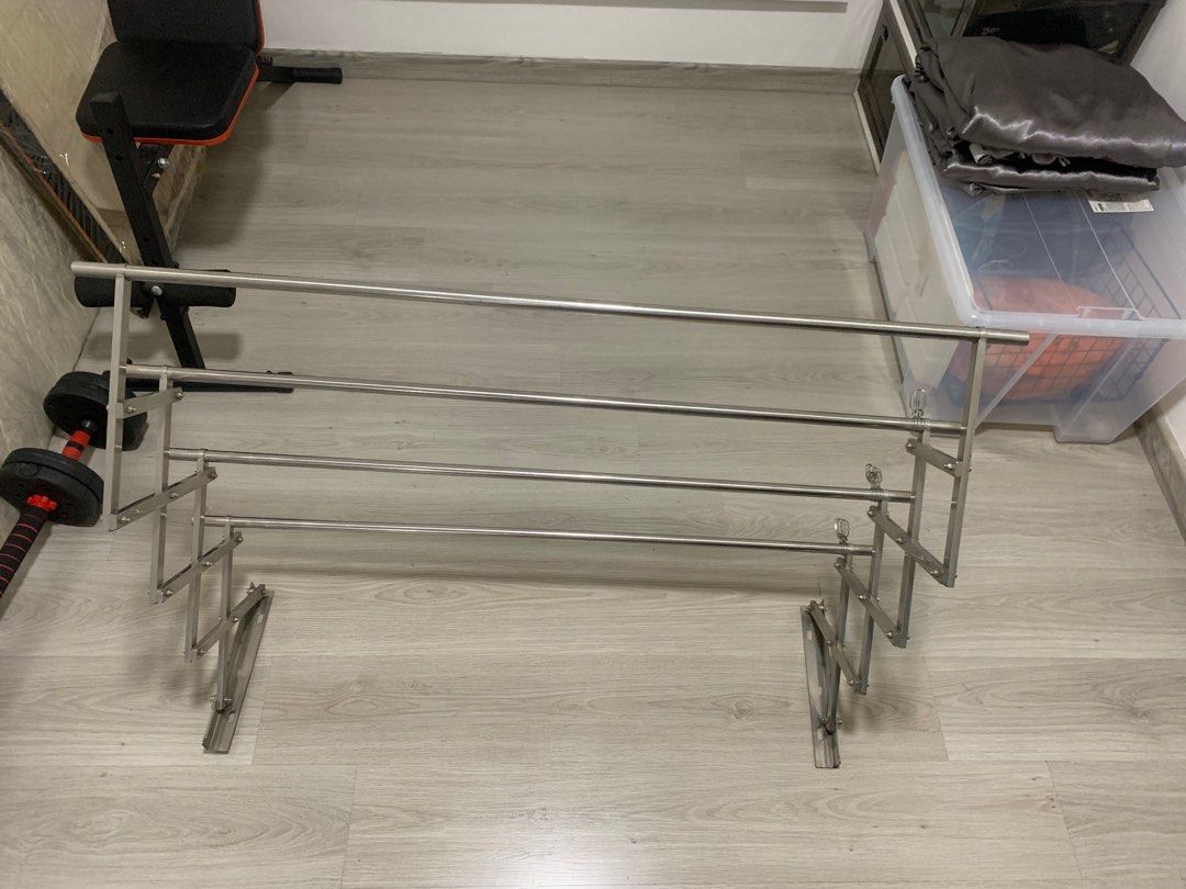 Stainless Steel Hanging Rack W47” D35”, Furniture & Home Living ...