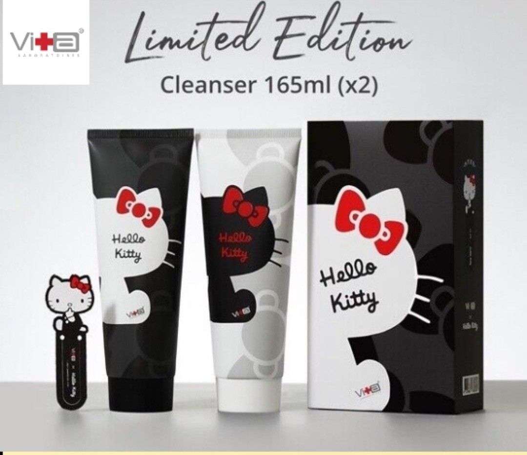 Swissvita Hello Kitty cleanser duo set, Beauty & Personal Care, Face ...