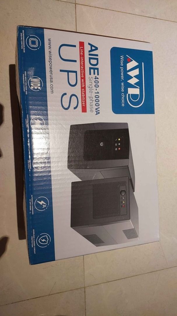 UPS AWP aide 400-1000VA 2in1 AVR and UPS Surge protection (, Computers ...