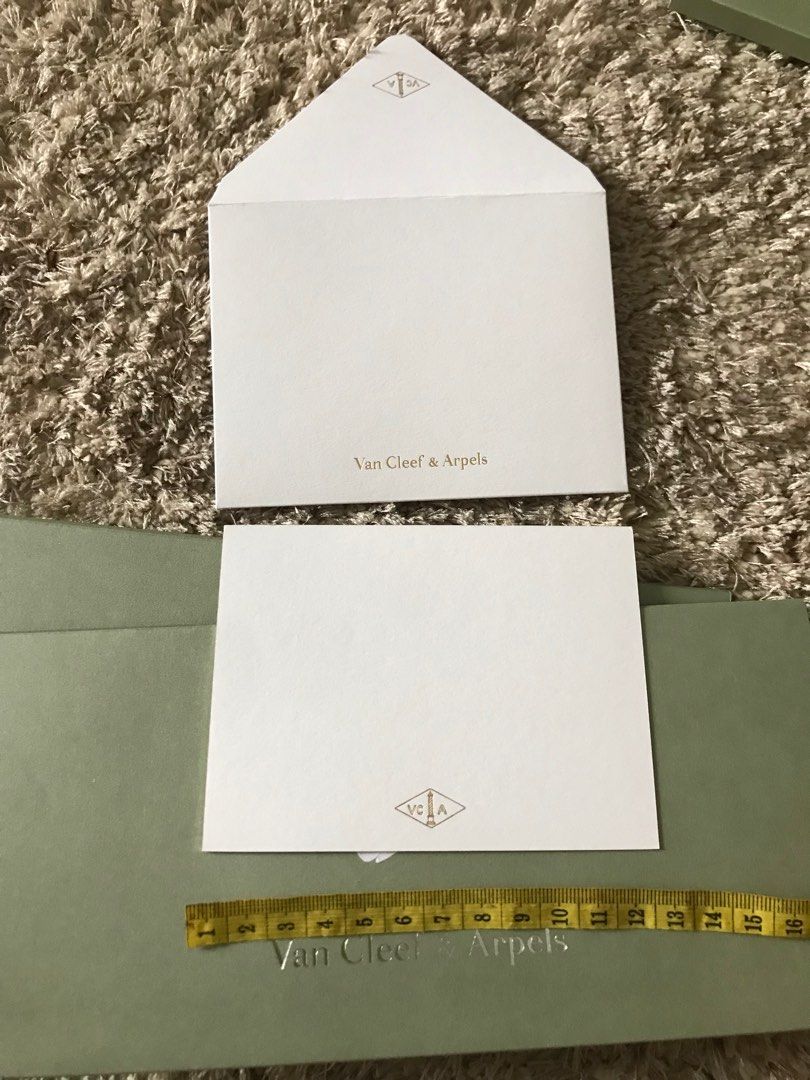 VAN CLEEF & ARPELS AMPLOP CARD GREETING ENVELOPE GREETINGS BIETHDAY ...