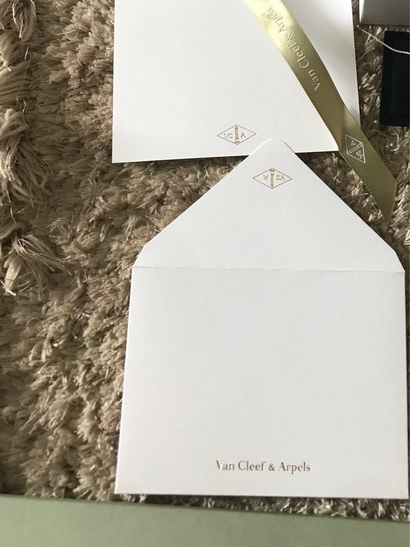 VAN CLEEF & ARPELS AMPLOP CARD GREETING ENVELOPE GREETINGS BIETHDAY ...