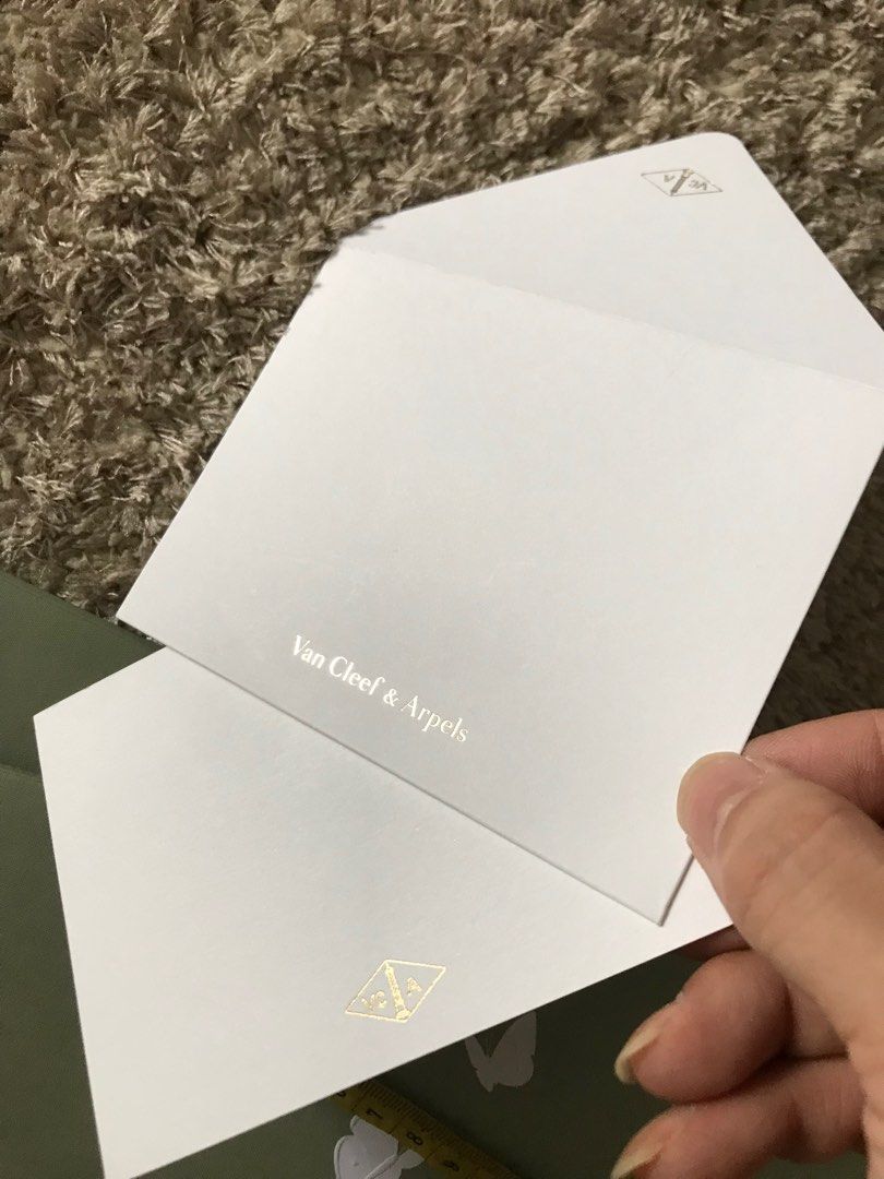 VAN CLEEF & ARPELS AMPLOP CARD GREETING ENVELOPE GREETINGS BIETHDAY ...