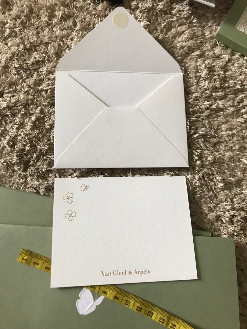 VAN CLEEF & ARPELS AMPLOP CARD GREETING ENVELOPE GREETINGS BIETHDAY ...