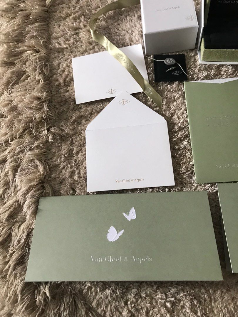 VAN CLEEF & ARPELS AMPLOP CARD GREETING ENVELOPE GREETINGS BIETHDAY ...