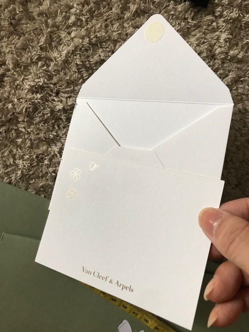 VAN CLEEF & ARPELS AMPLOP CARD GREETING ENVELOPE GREETINGS BIETHDAY ...