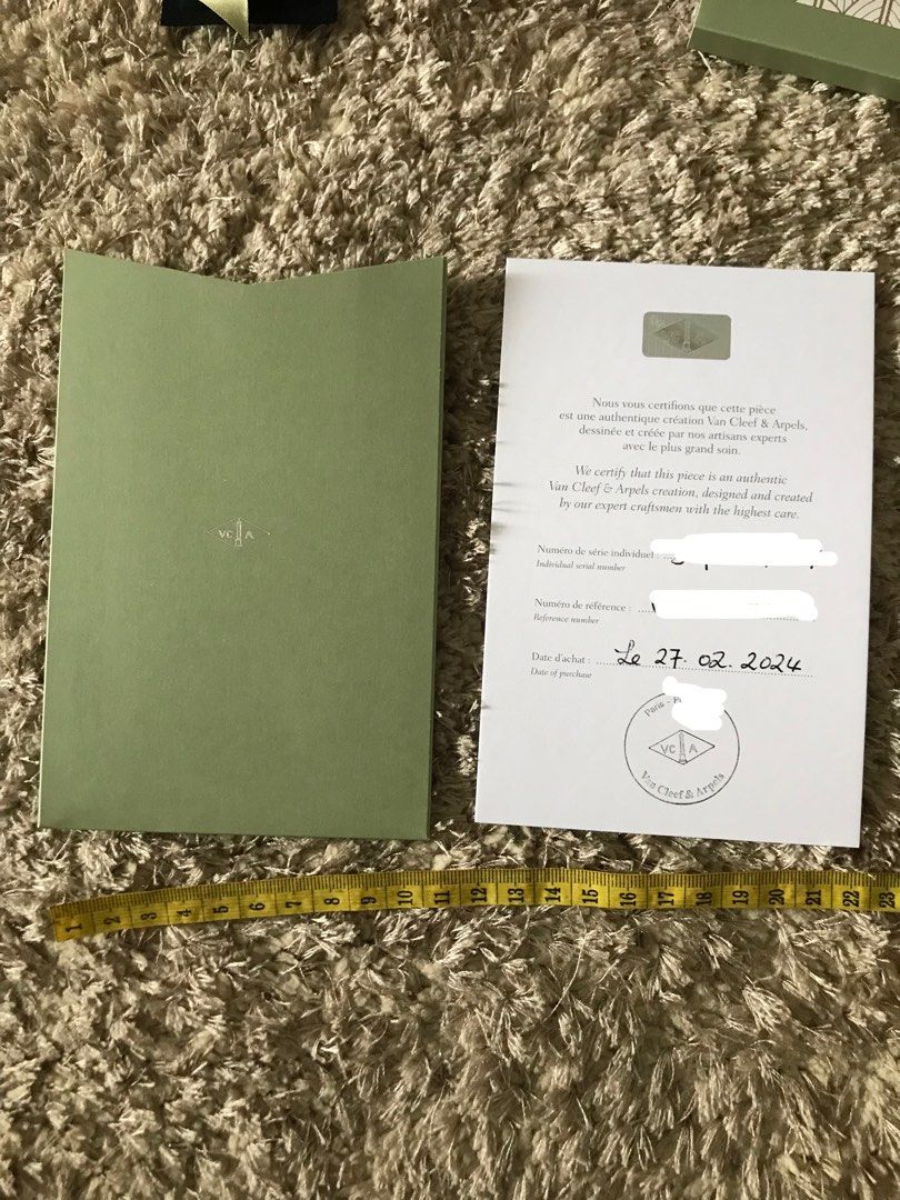 VAN CLEEF & ARPELS PAPER BAG AUTHENTIC CARD 3 JUTA LISTING STOK NOV 23 ...