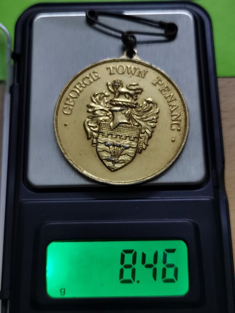 Vintage George Town Penang 100 Years Municipal Act Badge, Hobbies ...