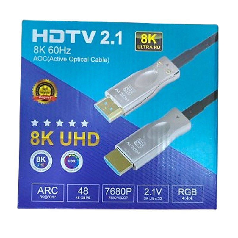 7-STAR* HDMI 8K Fiber Optic Cable 50M-100M [50M/60M/70M/80M/90M/100M ...